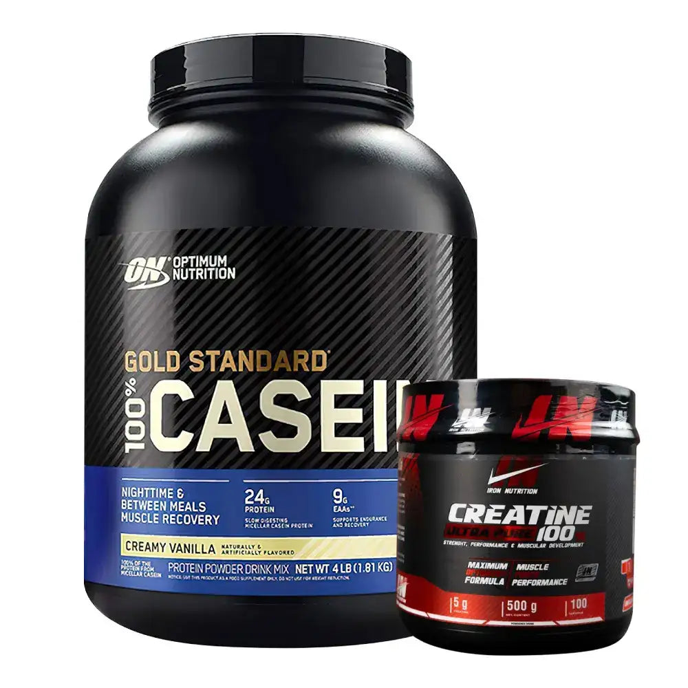 Gold Standard Casein 3.8 lb + Creatine Iron 500 g – Zona FIT