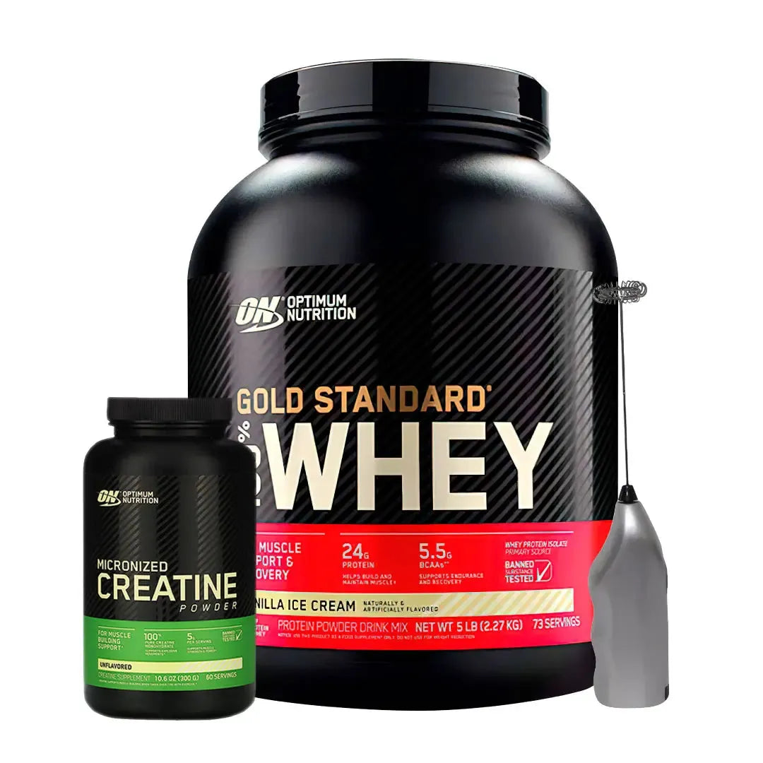 Gold Standard 5 lb + Creatine Optimum 60 Serv + Obsequio – Zona FIT