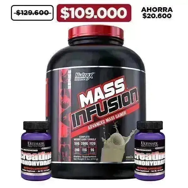 Mass Infusion 6 lb + 2 Unid. Creatine 120 gr – Zona FIT