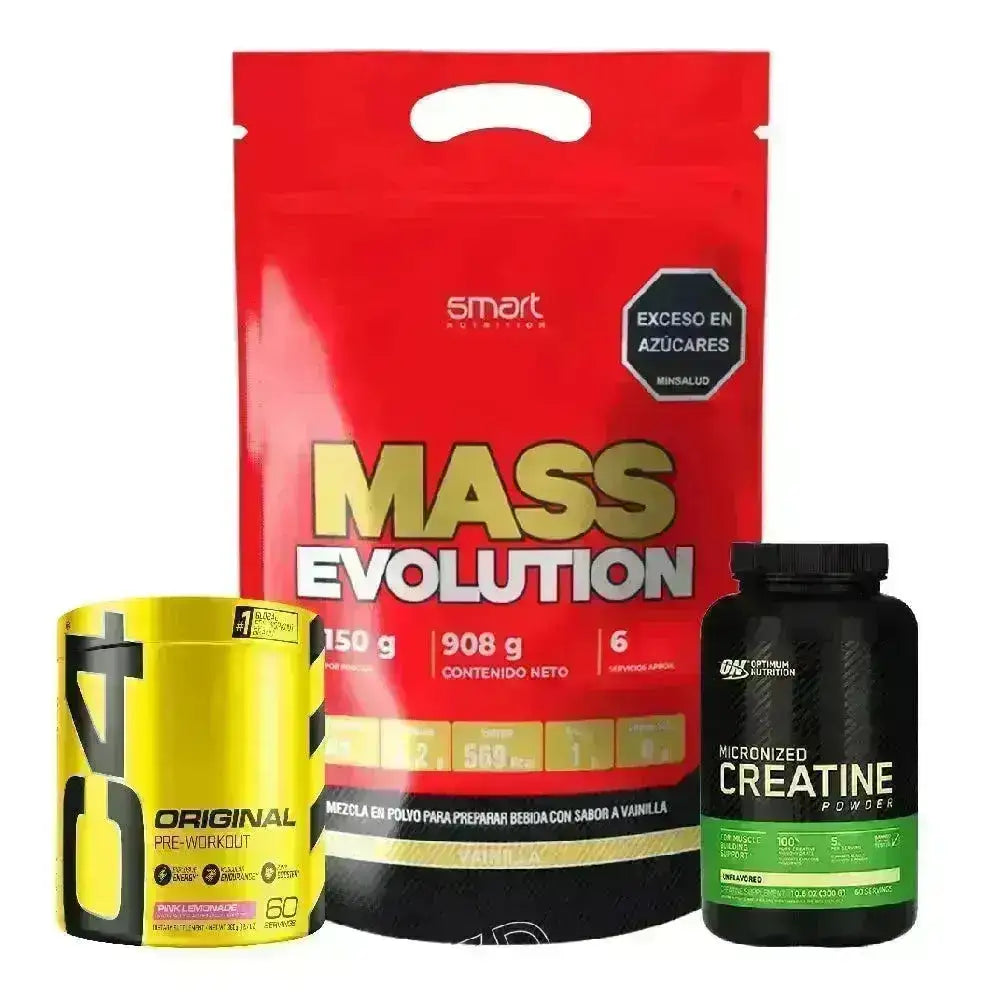 Mass Evolution 10 lb + C4 60 ser + Creatine Optimum 300 gr – Zona FIT
