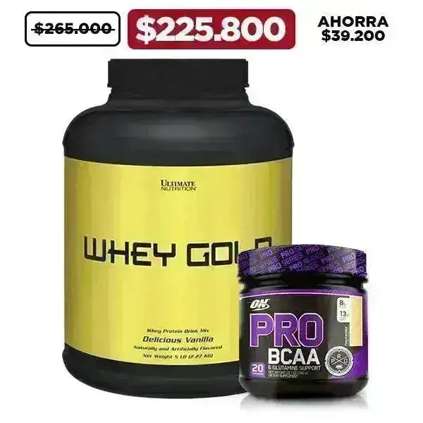 Whey Gold 5 lb + Pro BCAA 390 gr – Zona FIT