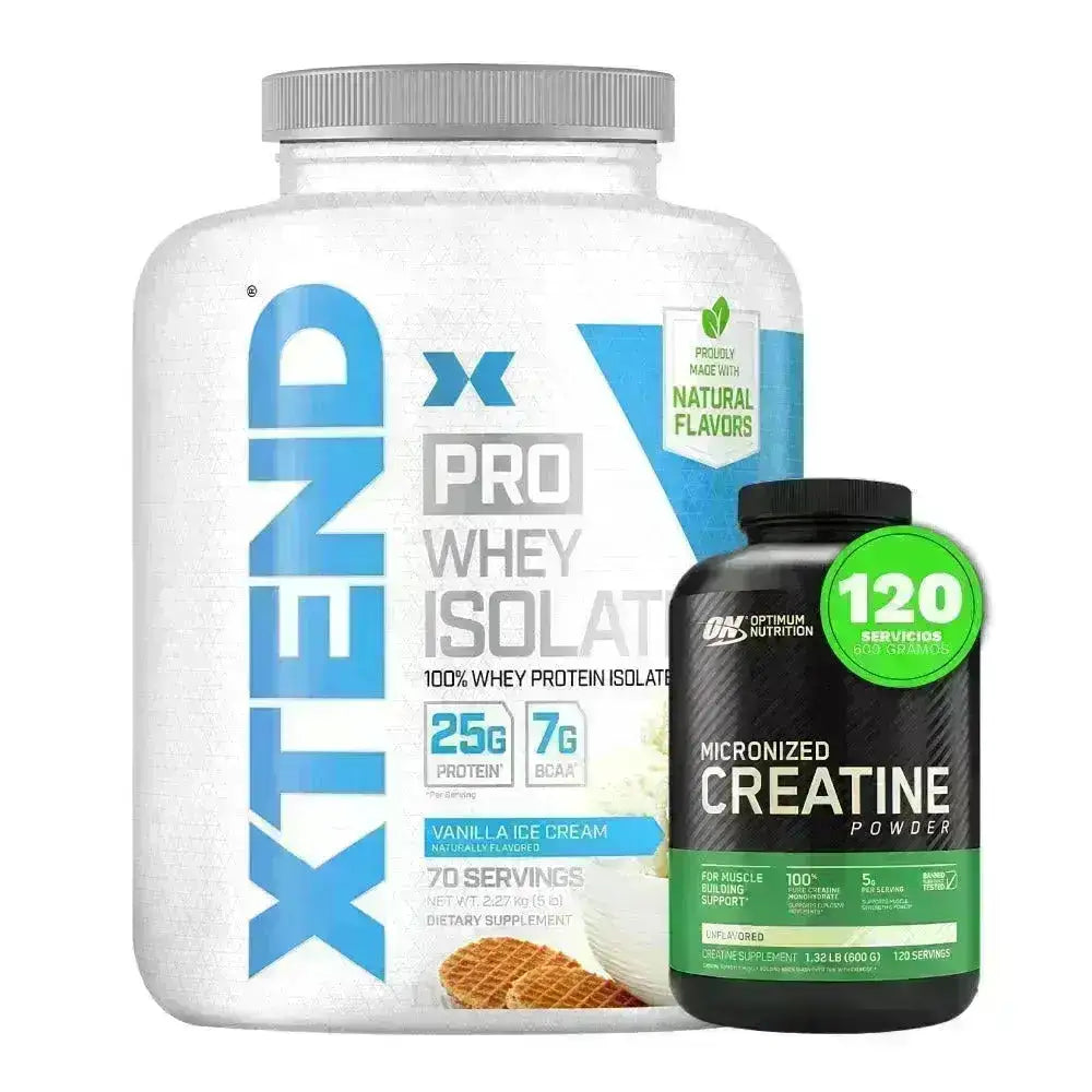 Xtend Pro Whey Isolate 5 lb + Creatine Powder 600 gr – Zona FIT